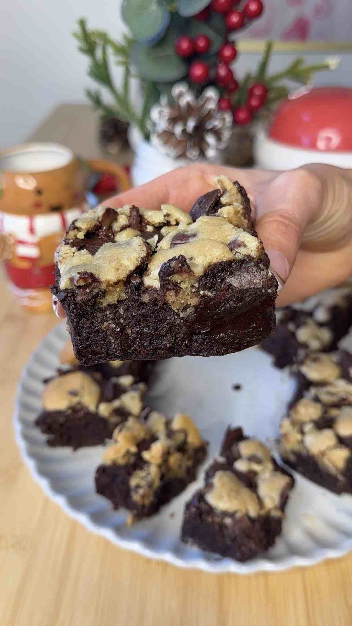 Brown Butter Brookie Bars (Brownie + Cookie!) - Easy Dessert